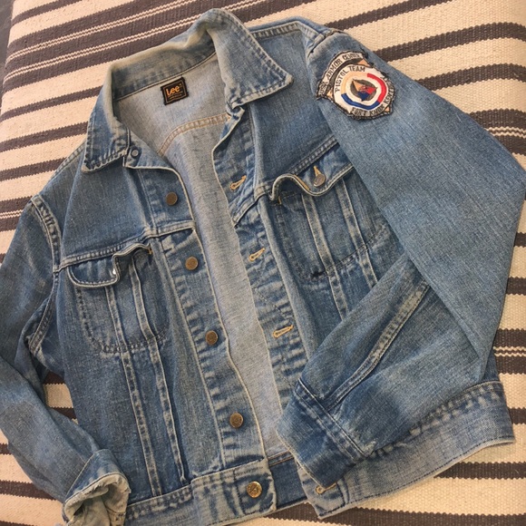 Lee | Jackets & Coats | Vintage Oversized Denim Jacket W Authentic Fort ...